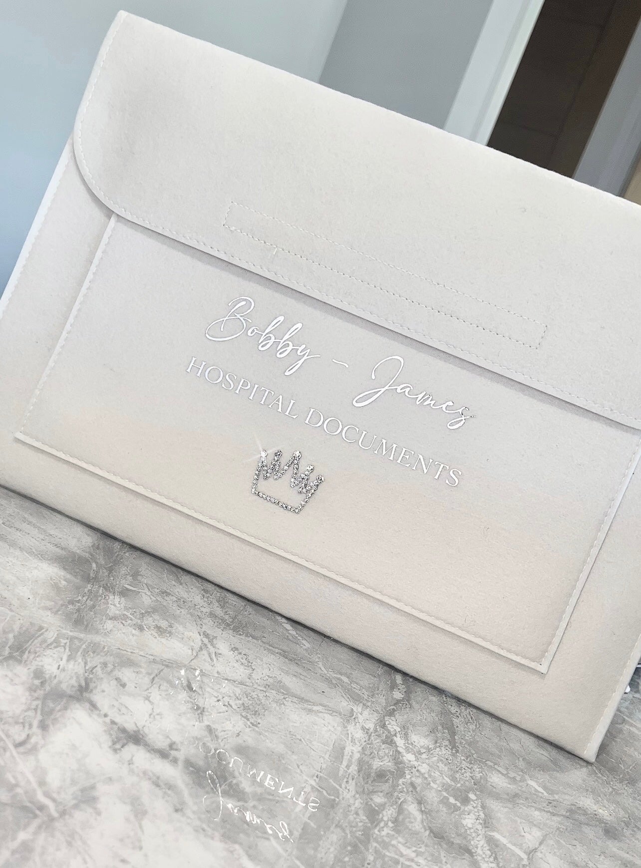 Personalised Crystallised Pregnancy Folders – RJA Bespoke Crystal Designs
